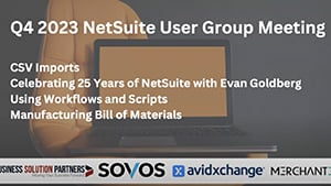 NetSuite User Groups Resource & Video Archive