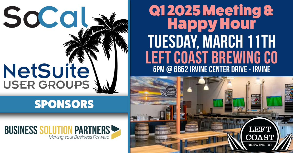 Register for the Q1 2025 SoCal NUG Irvine Meeting
